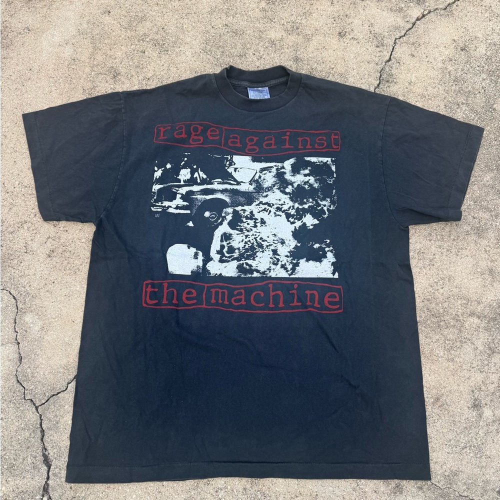 Rage Against The Machine Black Graphic T-Shirt - Gem